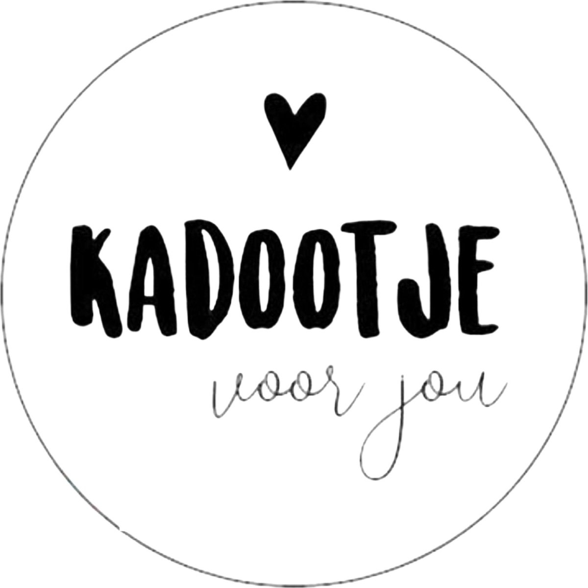 25 x Cadeausticker Kadootje voor jou - Traktatiesticker - Wensetiket - Sluitstickers -... | bol