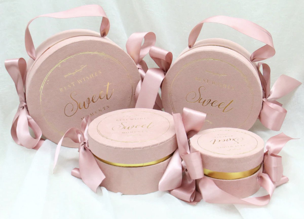 Luxe doosje met Roze Rozen - Valentijnsdagcadeau - Valentijnsdag ...