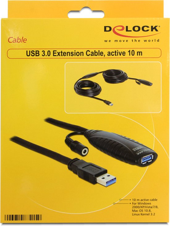 Delock - USB 3.0 A Male naar USB 3.0 A Female - 10 m | bol