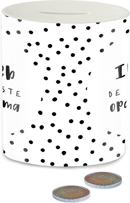 Spaarpot - Spaarblik - Spreuken - 'Ik heb de liefste opa en oma ...