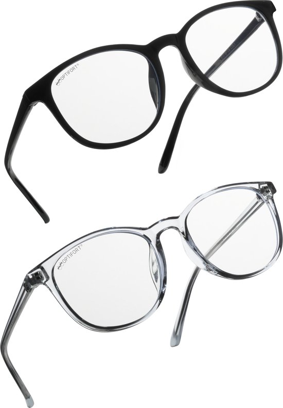 OPTIFORT Shield Blauw Licht Brillen - 2 Brillen - Bescherming Tegen ...