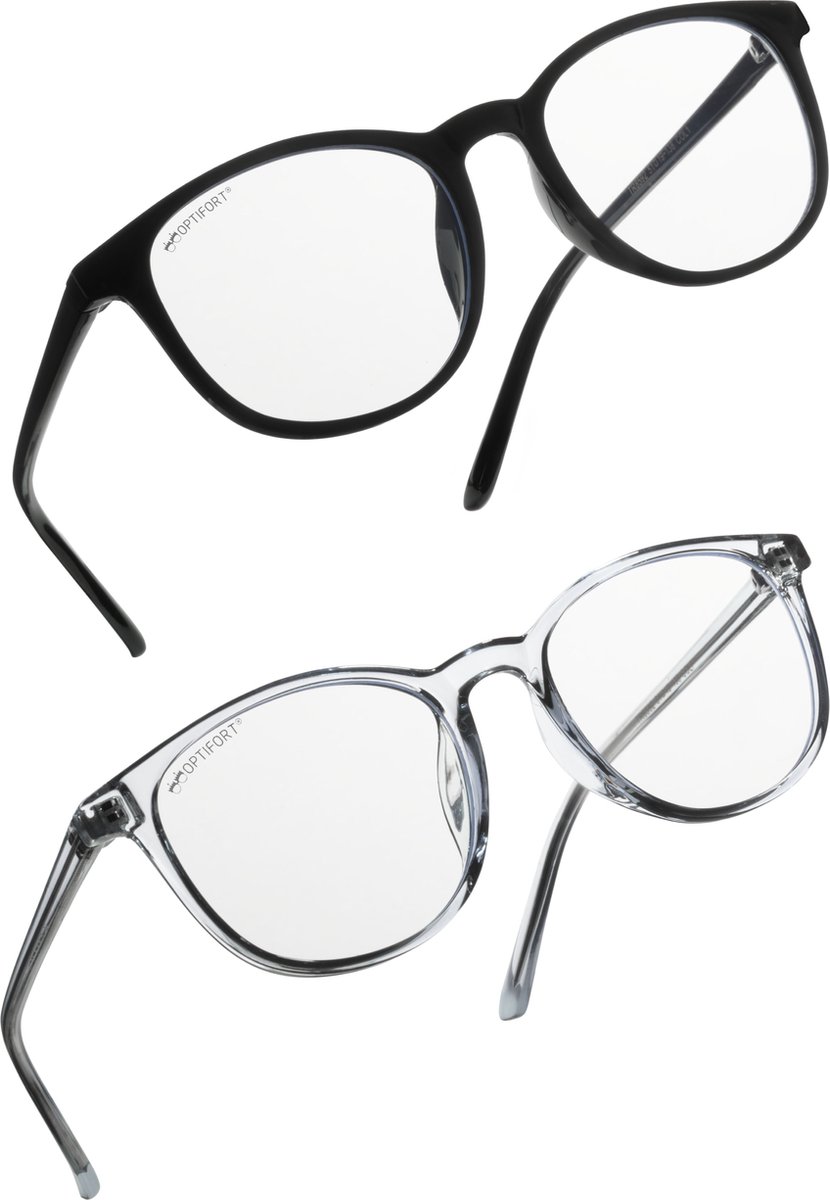 OPTIFORT Shield Blauw Licht Brillen - 2 Brillen - Bescherming Tegen ...