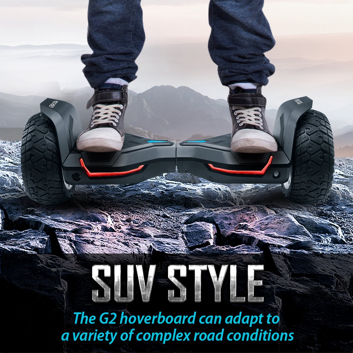 Gyroor Warrior G2 | Off Road Hoverboard | Ampes | 8.5 Inch Wielen ...