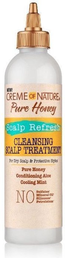 Creme Of Nature Pure Honey Scalp Refresh Cleansing Scalp Treatment 8 oz ...