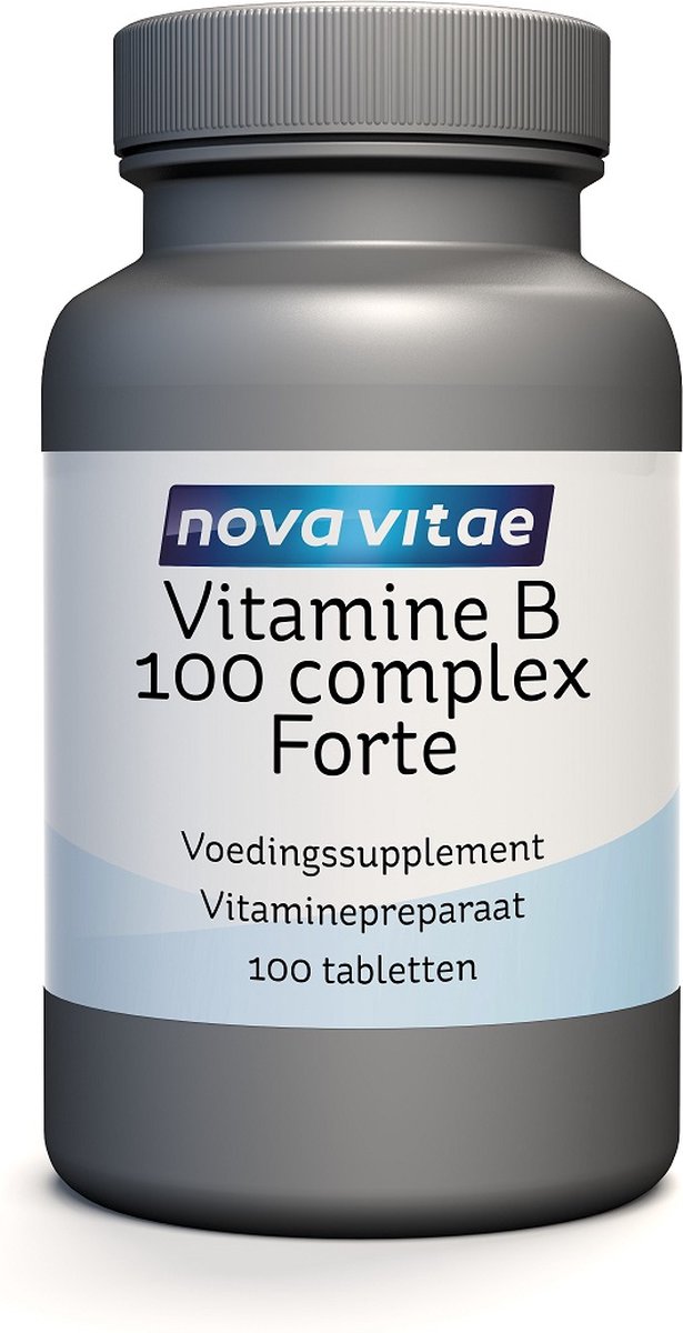 Nova Vitae - Vitamine B 100 Complex Forte - 100 tabletten | bol.com