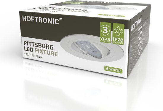 10x HOFTRONIC - LED Inbouwspots - Wit - 2700K extra warm wit - 350 lumen - 5 Watt -... | bol.com