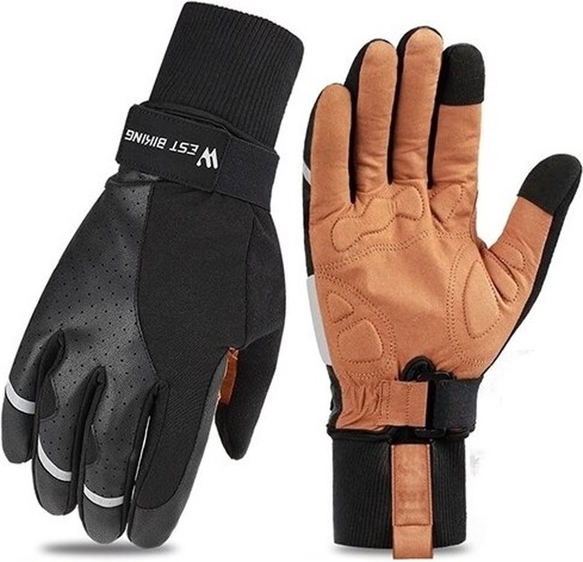 Winter Fietshandschoenen - Bruin - Heren - Dames - Unisex - MTB ...