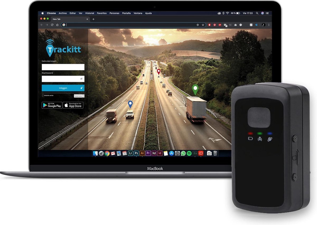 Trackitt Pro GPS Tracker | Waterdicht | 14 Dagen Accu | Gratis APP ...