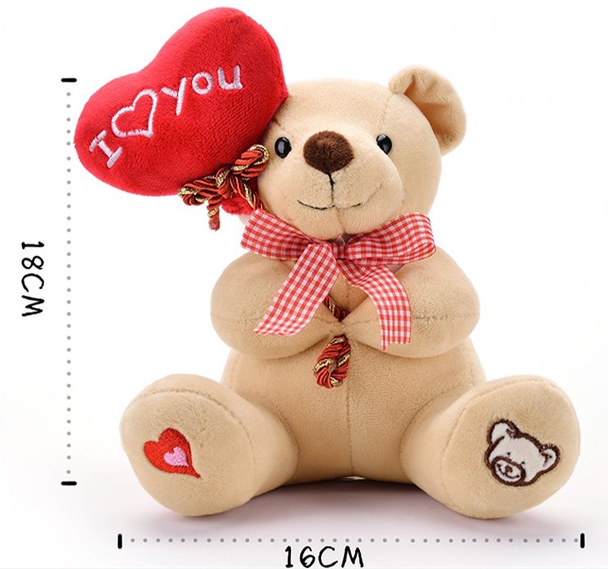 Teddybeer - Knuffelbeer - Knuffel - I Love You beer - Liefdesbeer ...