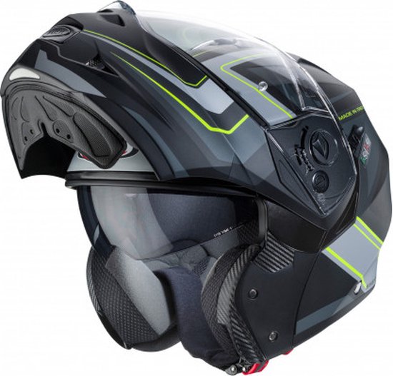 Caberg Systeemhelm Duke II Tour mat zwart geel Motorhelm L | bol.com