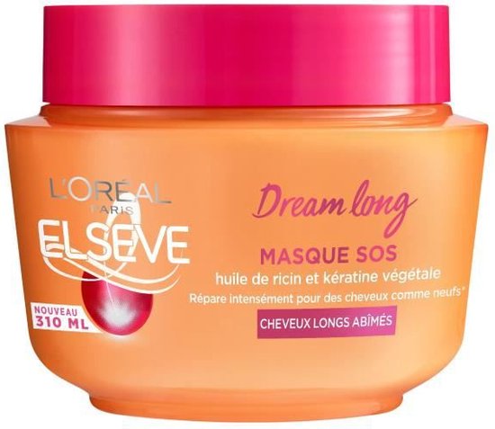 L'Oréal Paris Elseve SOS Dream Long Mask voor lang haar - 310 ml X4 ...