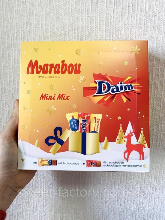 Mini mix- Chocolate Gift Box-Daim (14x) - Melkchocolade (10X ...