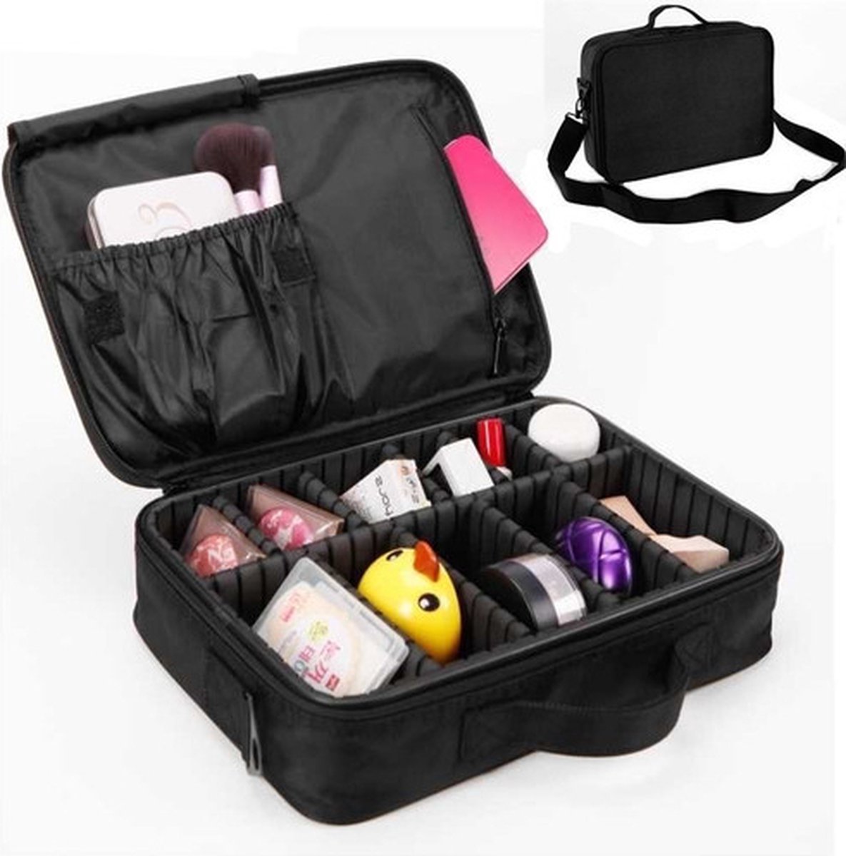 Make-up koffer - Cosmetica - Visagie Opbergtas - Beauty Organizer met ...