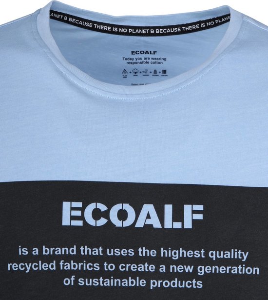 Ecoalf - Natal T-Shirt Label Lichtblauw - XXL - Modern-fit | bol.com