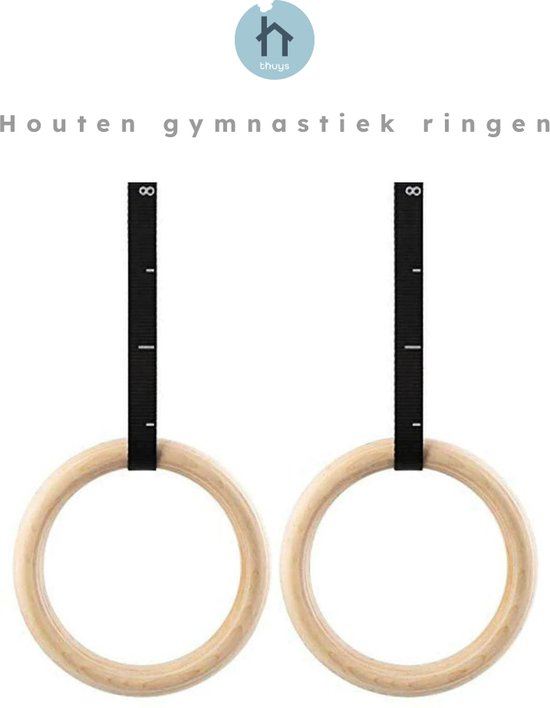 Thuys Houten Turnringen - Turnringen - Gymnastiek ringen - Gym Ringen ...