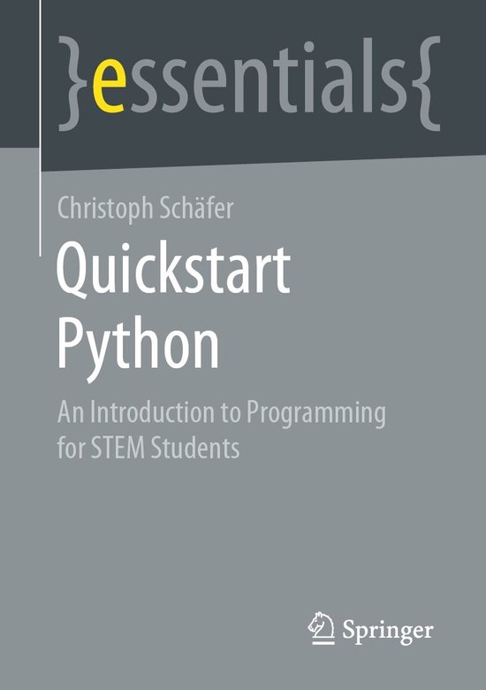 essentials - Quickstart Python (ebook), Christoph Schafer ...