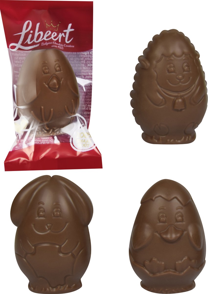 Figurines en chocolat Libeert pour Pasen 25 x 15g - 375 grammes | bol.com