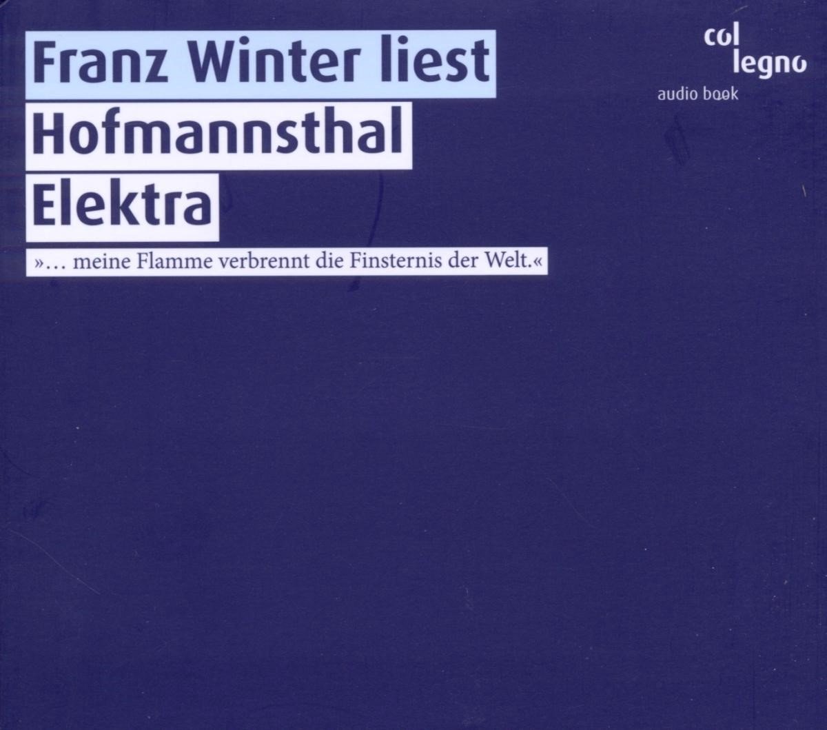 Franz Winter - Elektra, Gelezen Von Franz Winter (2 CD), R. Strauss ...