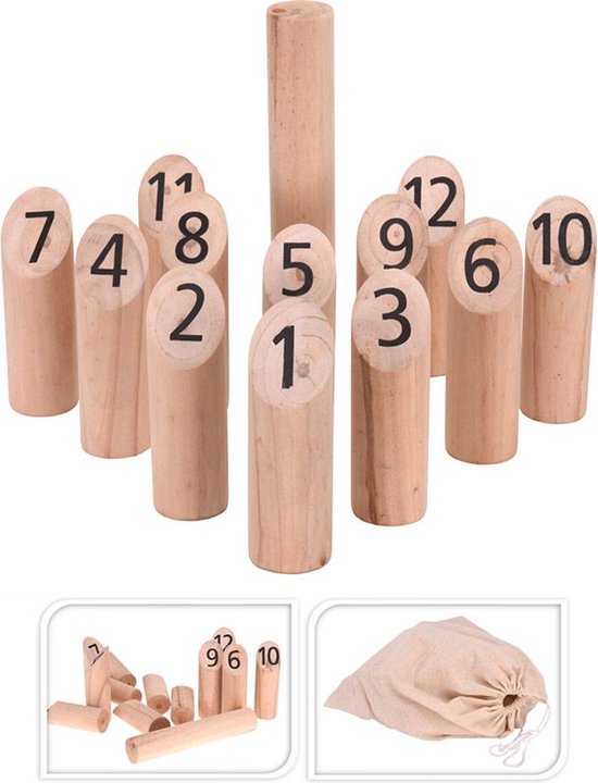 Kubb / Werpspel / Kegelspel - Hout | Games | bol.com