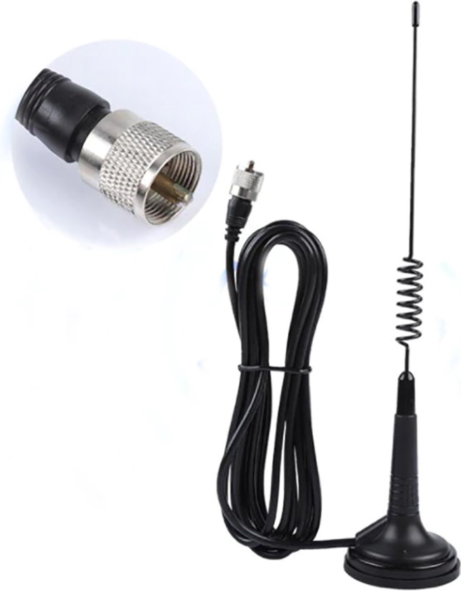 Autoradio Antenne - Universeel - 4 meter Kabel - Antennespriet - Radio ...