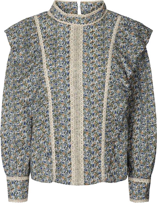 Lollys Laundry Dames Annabelle Blouse Groen maat S | bol.com