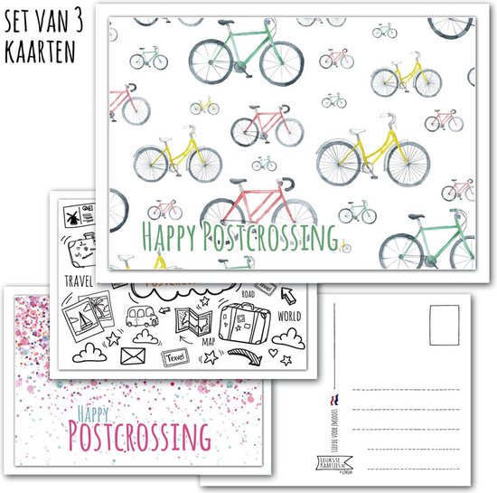 KaartenSet Happy Postcrossing -> Nr 1... | bol