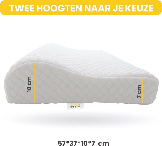 Sleep Comfy - Neksteun Traagschuim Serie - Hoofdkussen - 30 dagen Proefslapen... | bol.com