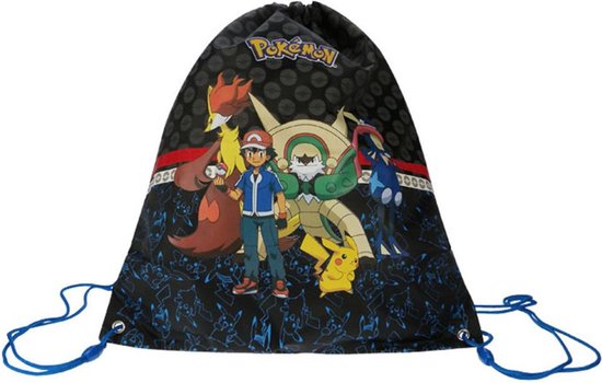 Pokémon gymtas zwart starter Pokémon - Pokémon rugtas - Rugzak - Tas ...