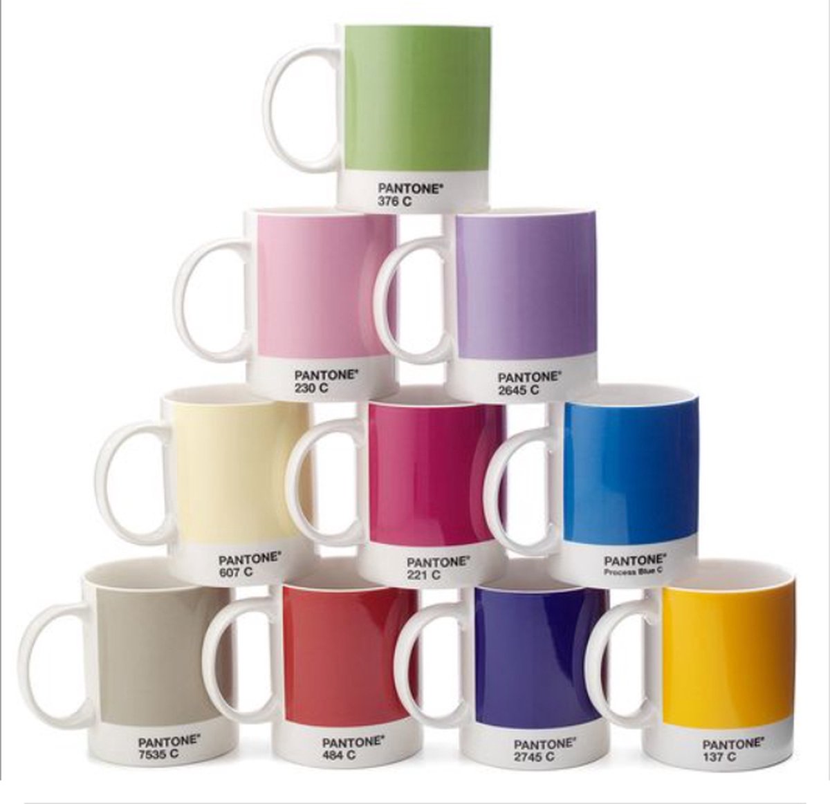Pantone - Mok - 7535c - Porselein - 385ml - grijs | bol.com