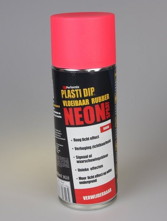 PlastiDip 400ml spuitbus neon rood | bol