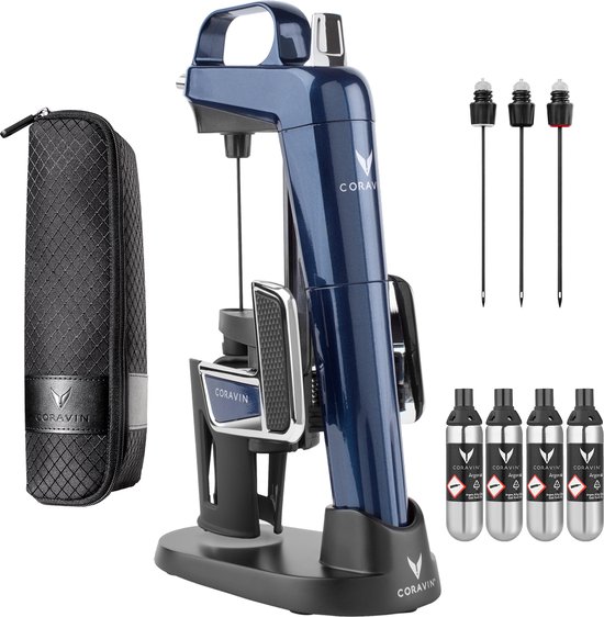 Coravin Wijnsysteem Timeless Two Elite Pro - Midnight Blue | bol.com
