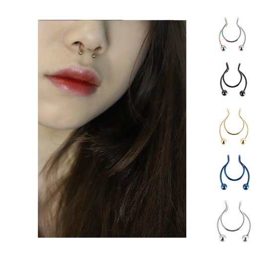 Cabantis Septum Neuspiercing - Fake Piercing - Neusring - Oorbellen ...