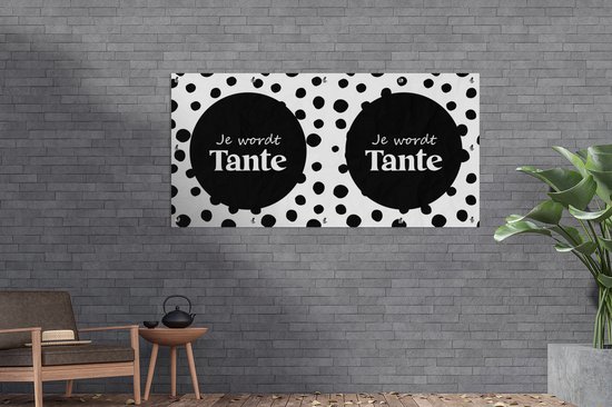 Schuttingposter 'Je wordt tante' - Spreuken - Quotes - 200x100 cm ...