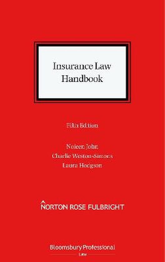 Insurance Law Handbook | 9781526515919 | Noleen John | Boeken | bol.com