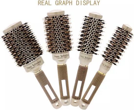 Nerissa- Haarborstel- Fohnborstel- Antiklit- Brush- Ronde haarborstel ...