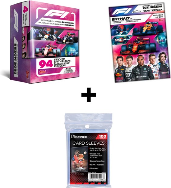Topps F1 Stickers 2021 Tin - Officiële Formule 1 Stickers (90 Stickers ...