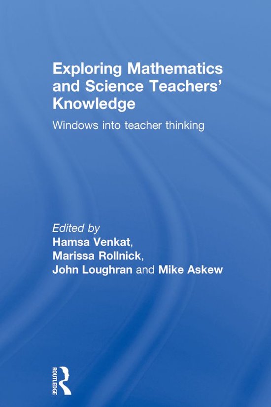 Exploring Mathematics and Science Teachers' Knowledge (ebook), Hamsa ...