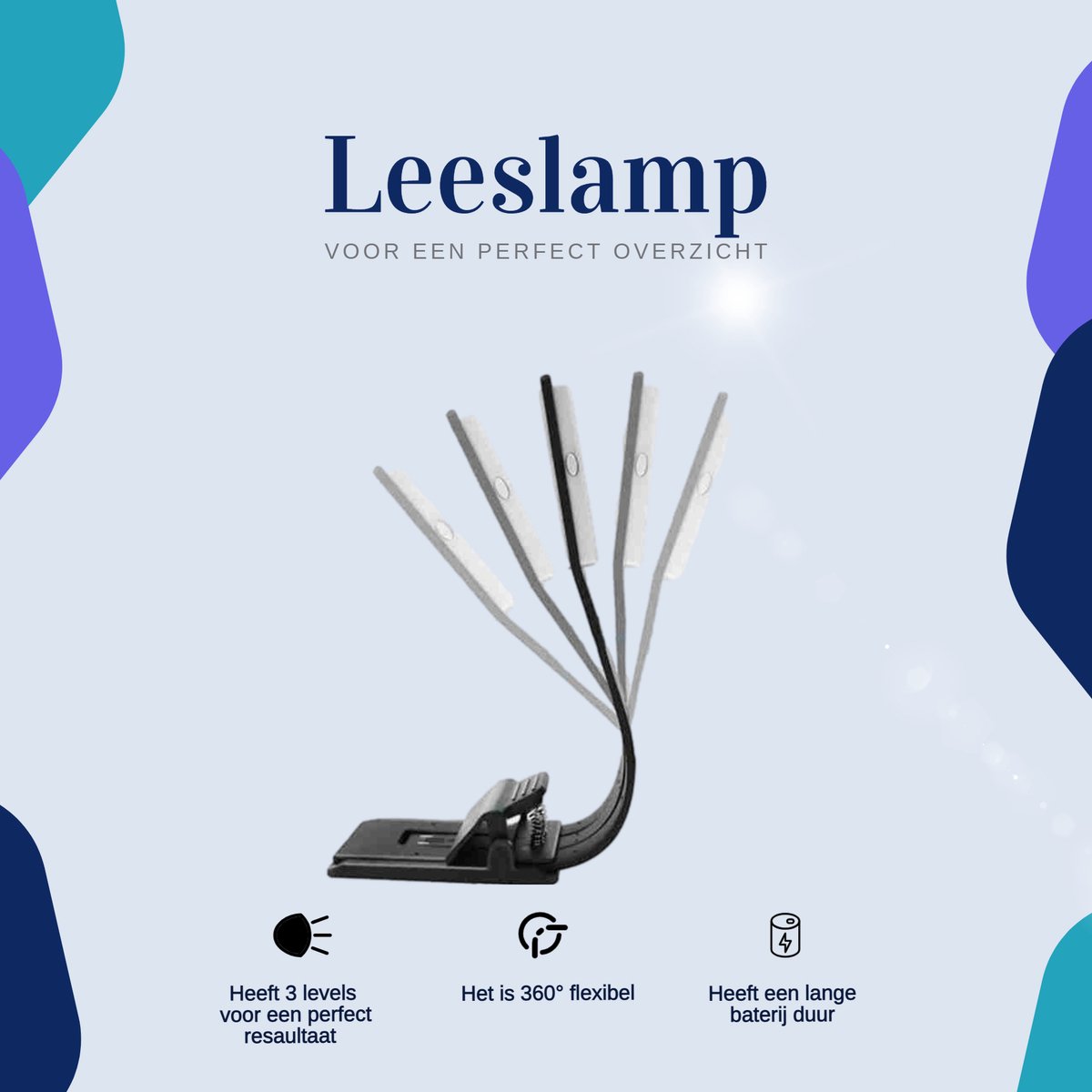 Leeslampje – Leeslampje voor boek – Bedlamp – Leeslampje met klem | bol.com