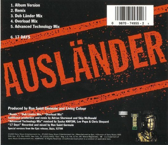Auslander, Living Colour | CD (album) | Muziek | bol