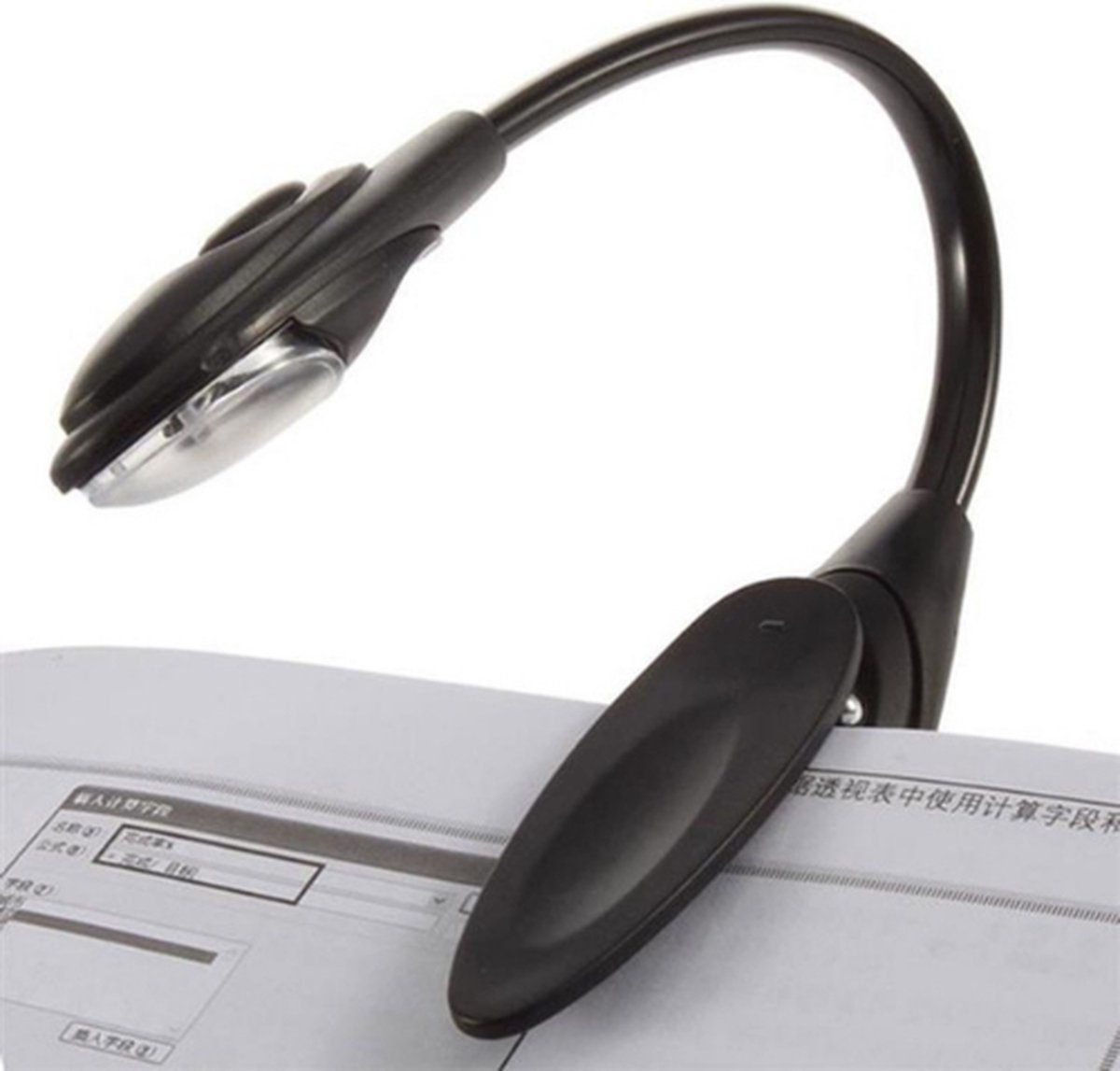Leeslampje voor boek - Boekenlamp - Leeslampje met klem - LED - Zwart ...