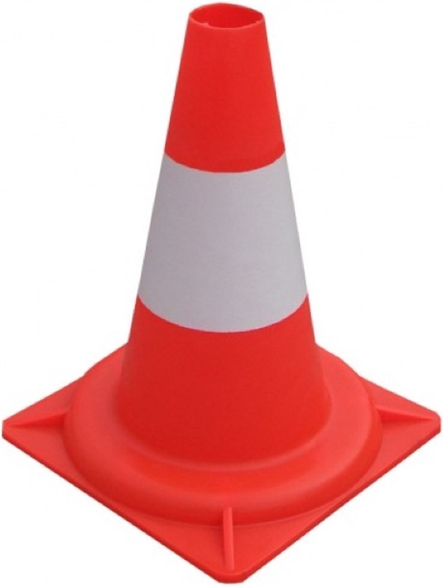 2 Stuks Verkeerskegel 34 cm PVC | Pion - Pylon - Kegel - Pilonnen ...