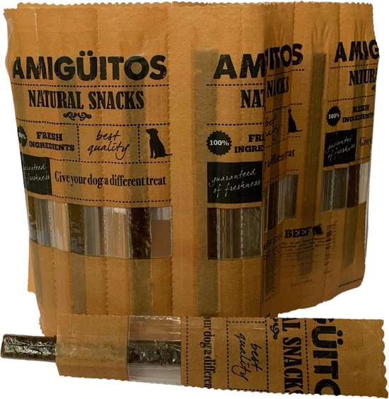 8 x Amigo’s Soft BiFi-Worstjes Voor Honden Natuurlijke Rund ...