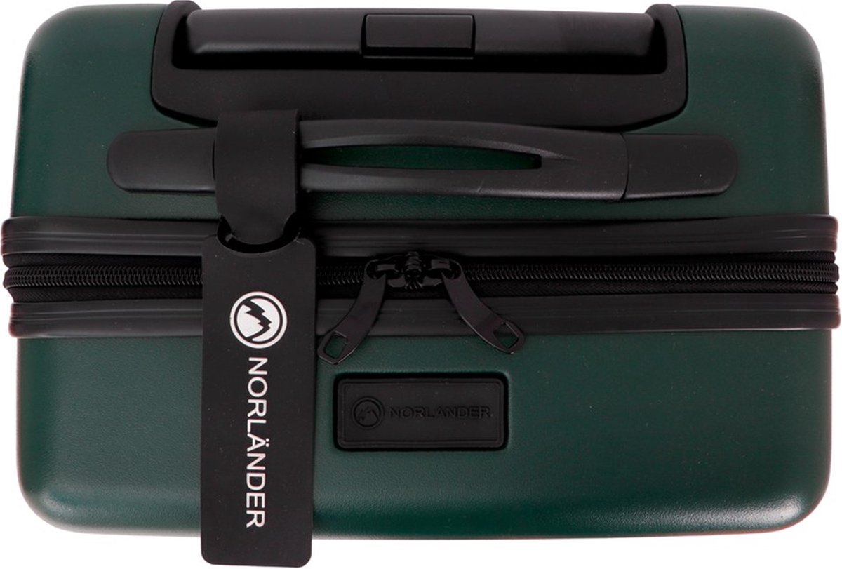 Norlander Trolley Riga - Handbagage reiskoffer - 39 Liter - Groen | bol.com