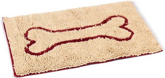 Dirty Dog Droogloopmat - Hond - Beige - 78x51 cm | bol.com