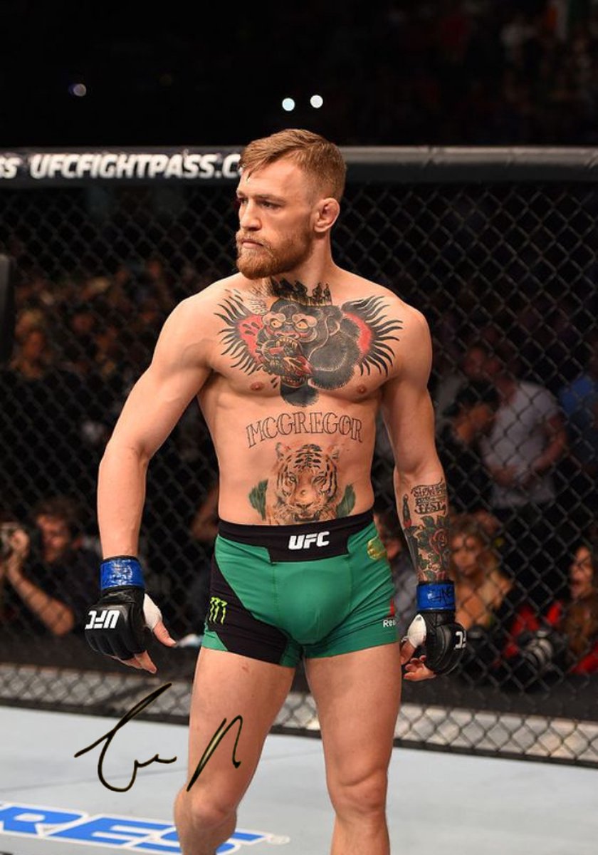 Conor McGregor Kunst - Gedrukte handtekening - 10 x 15 cm - In Klassiek ...