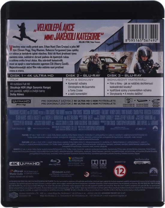 Mission: Impossible - Fallout [Blu-Ray 4K]+[Blu-Ray], Simon Pegg | Dvd ...