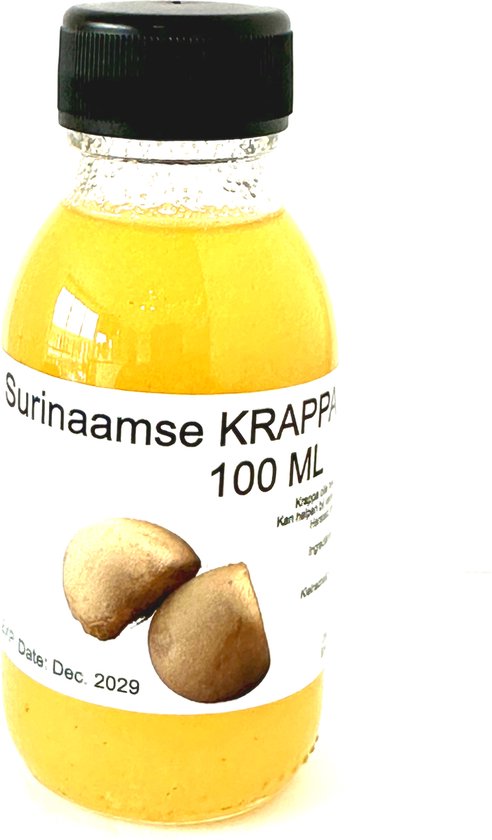 Krappa Olie Puur vloeibaar 100 ML Suriname - Koudgeperst & onbewerkt | bol
