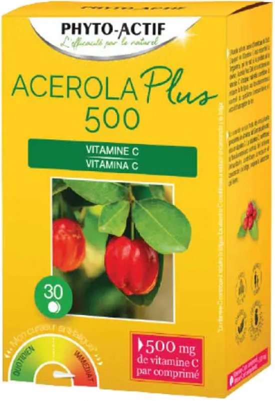 Phyto-Actif Acerola Plus 500 30 Tabletten | bol