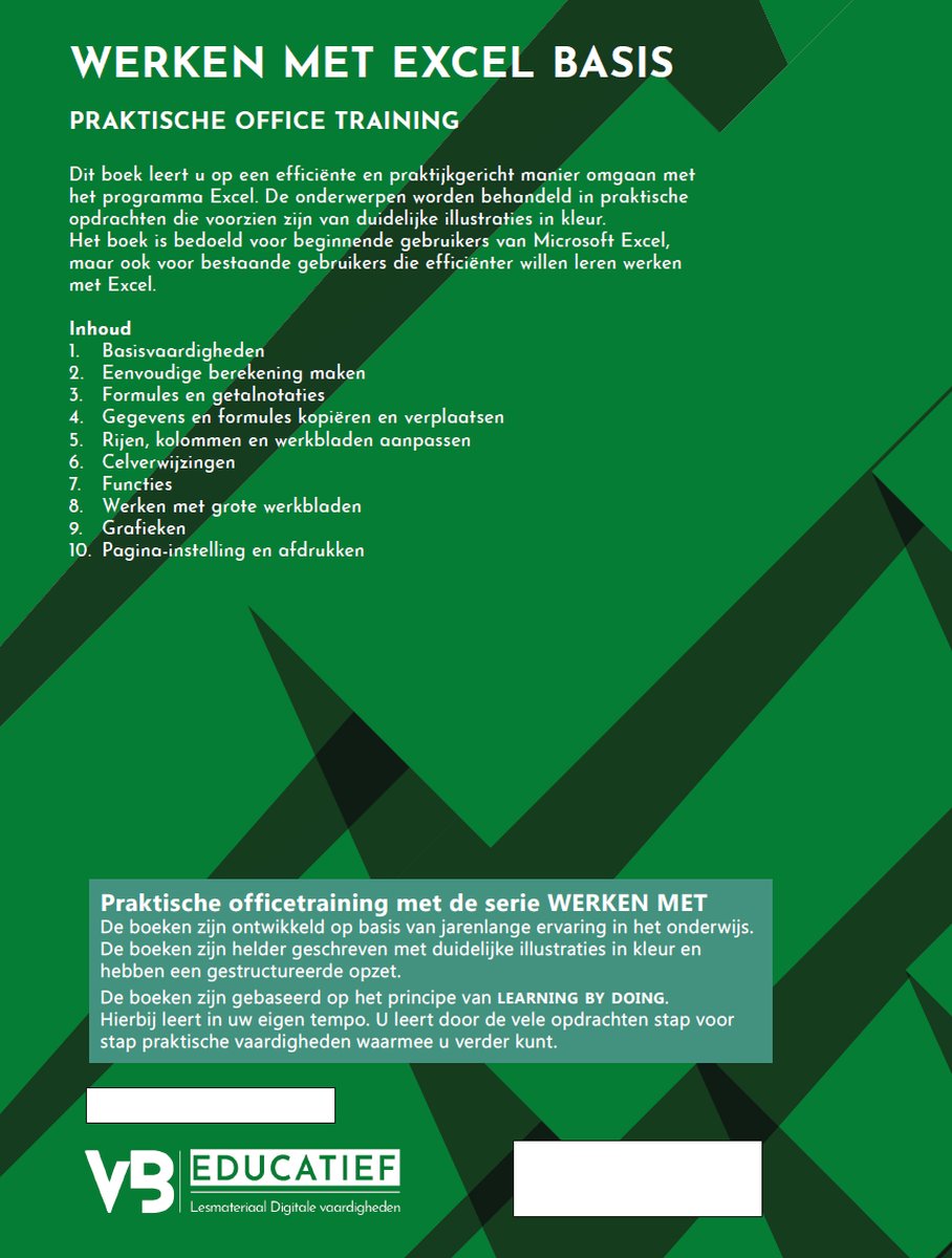 Excel Basis – Microsoft Office 2021 - Microsoft 365 - Excel boek voor ...
