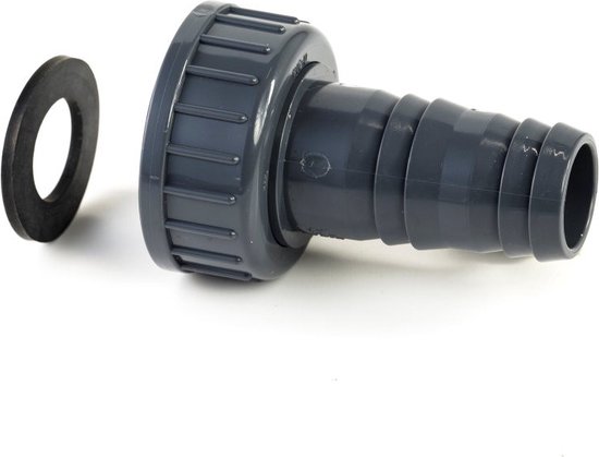 Druk PVC slangtule met wartel - 1” x 20-22mm - 10 bar | bol